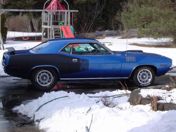 1971 Plymouth 'Cuda Shaker Billboard 340 B5 Blue